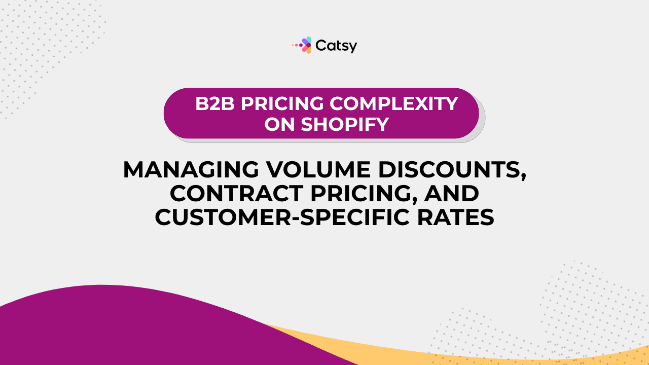 B2B Pricing Complexity on Shopify: Managing Volume Discounts, Contract ...